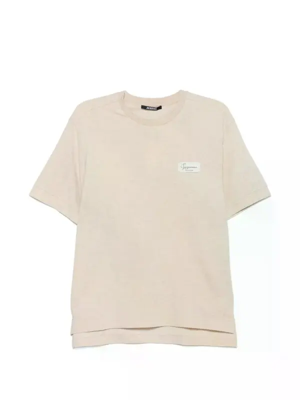 Jacquemus Logo-patch T-shirt - Neutrals