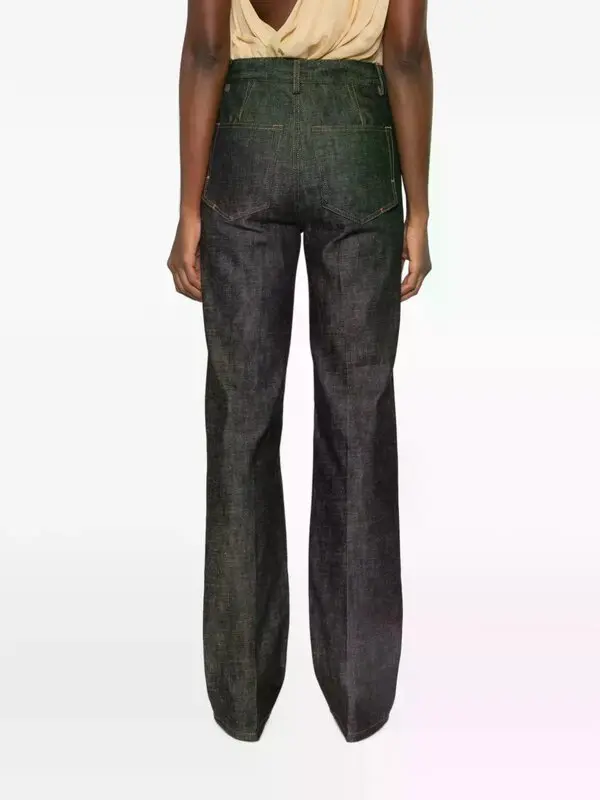 PETAR PETROV Dark Frame Contrast-stitch Straight-leg Jeans