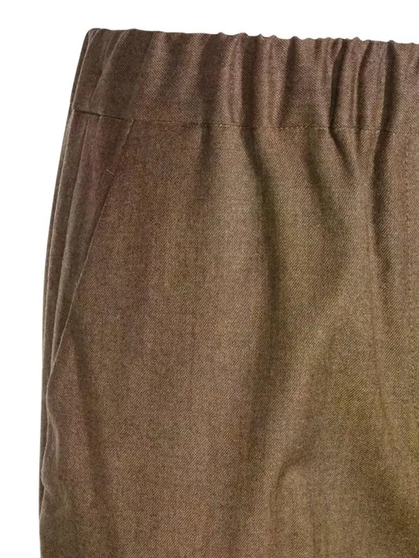 Antonelli Firenze Elasticated-waistband Turned-up-hem Trousers