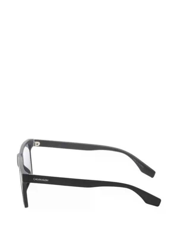 Calvin Klein Matte Rectangle-frame Sunglasses