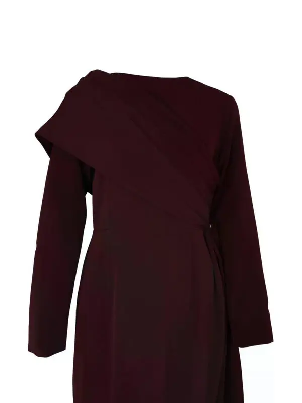 LOODYANA Pleated Wrap-around Maxi Dress