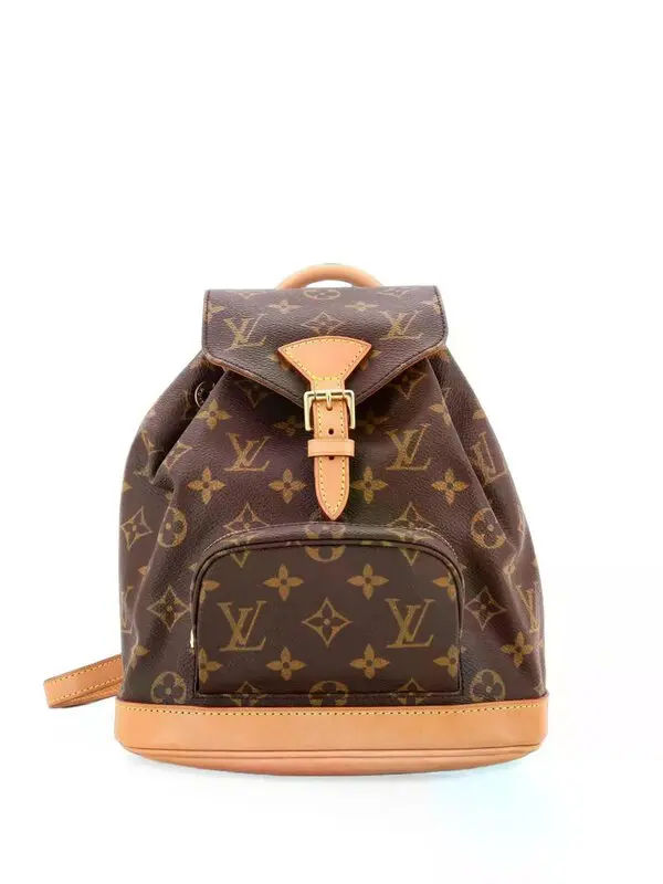 LOUIS VUITTON Vintage Montsouris Monogram Canvas Pm Backpack - Brown