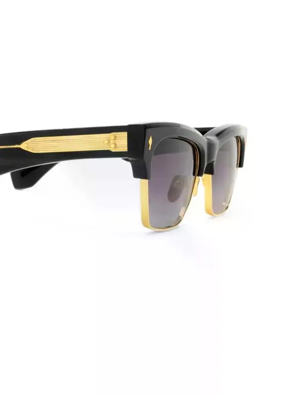 JACQUES MARIE MAGE Bugsy Geometric-frame Sunglasses
