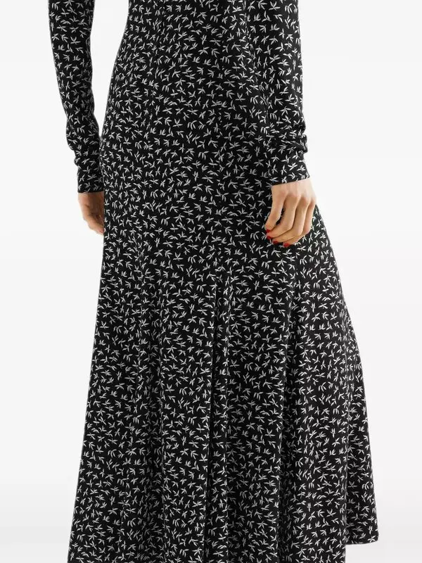 Dolce & Gabbana Leaf-print Charmeuse Dress