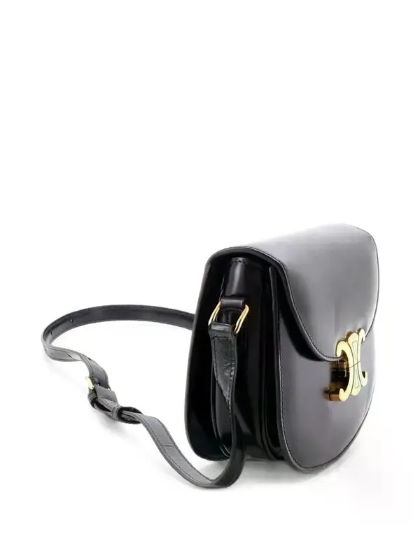 Celine Triomphe Besace Clea Flap Bag Leather Shoulder Bag