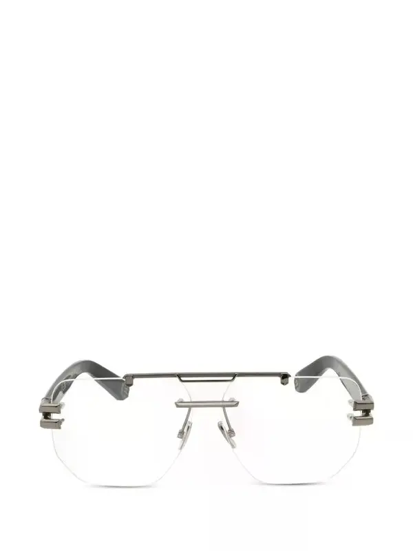 Philipp Plein Double-bridge Glasses - Silver