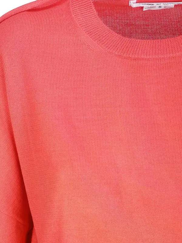 Comme Des Garçons Crew-neck Three-quarter-sleeve Sweater