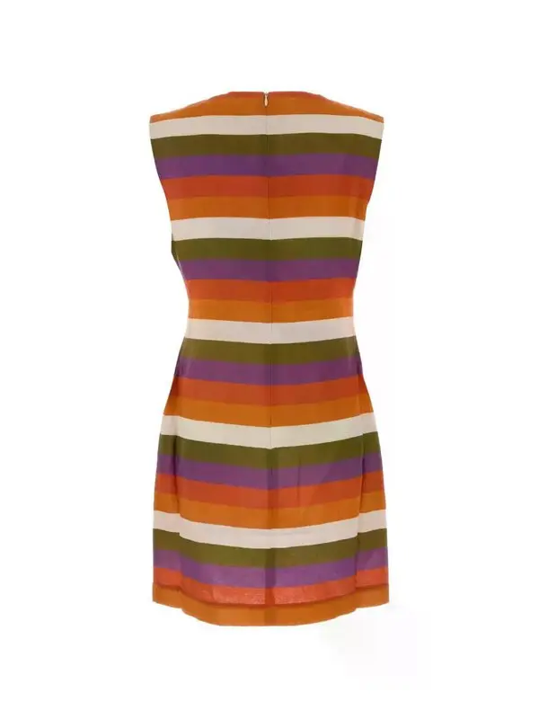 DESTREE Camille Horizontal-stripe Mini Dress - Orange
