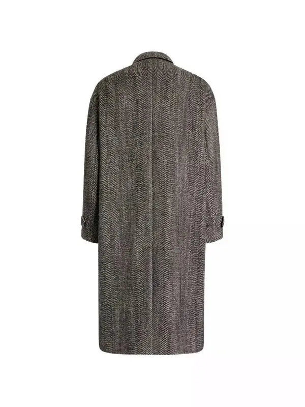 Dolce & Gabbana Single-breasted Wool-blend Chevron Coat