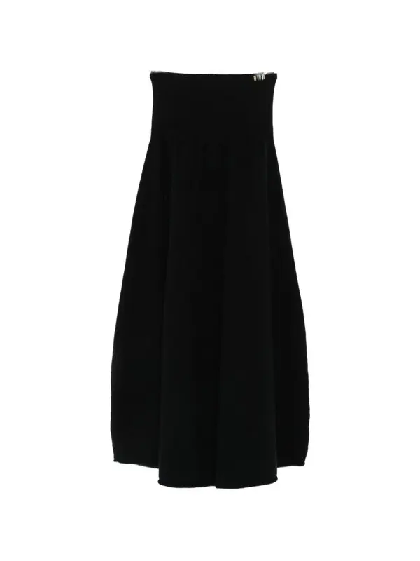 Extreme Cashmere Cashmere Midi Skirt - Black