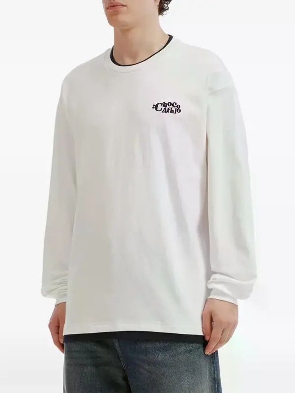 CHOCOOLATE Logo-print Long-sleeve T-shirt