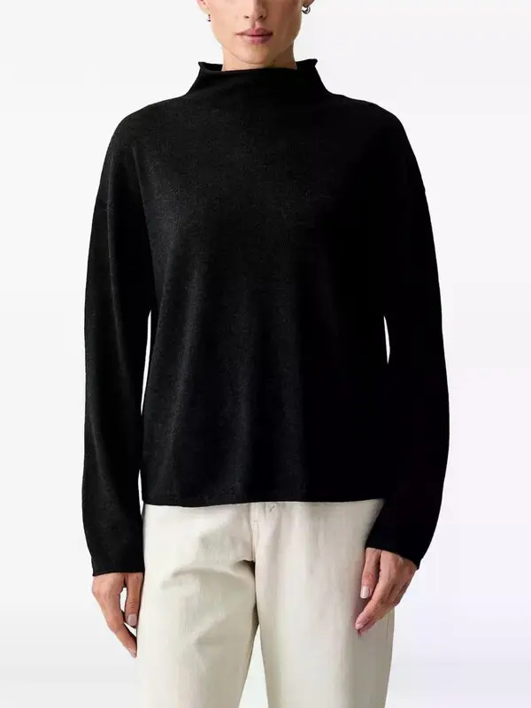 Marc O'polo High-neck Drop-shoulder Sweater - Black