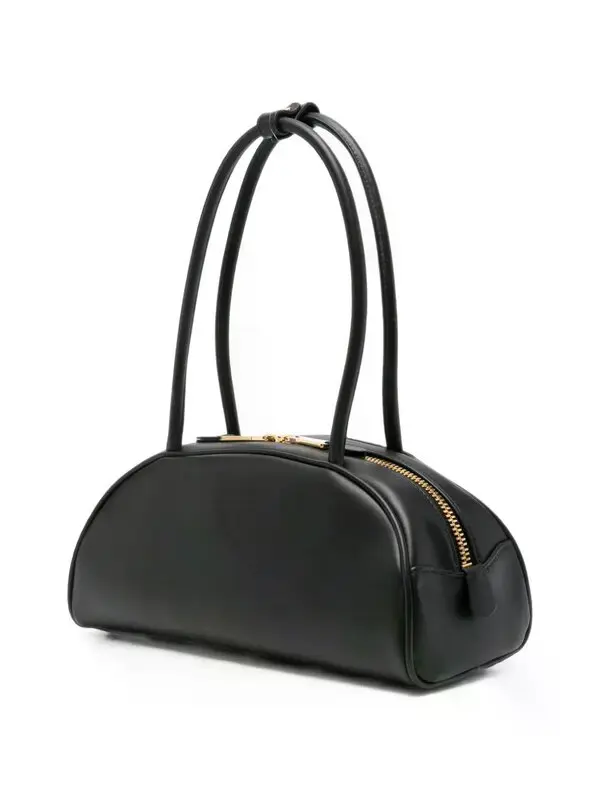 Miu Miu Logo-embossed Leather Tote Bag - Black