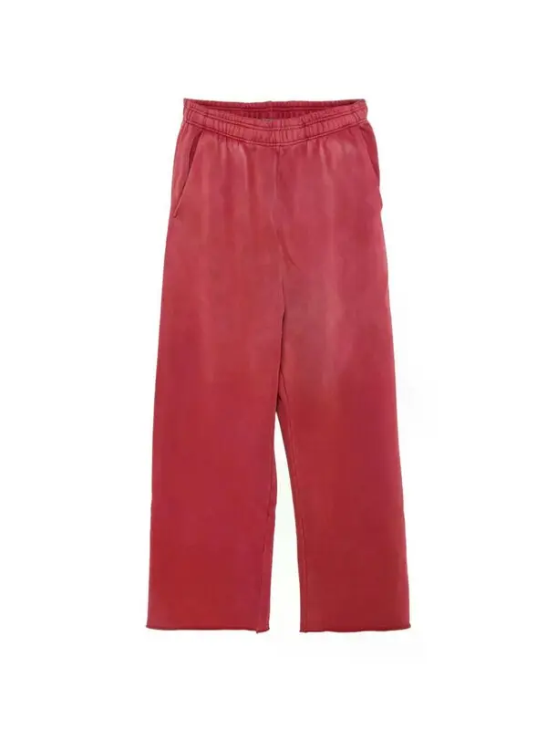 ENTIRE STUDIOS Faded-wash Raw-cut Track Pants