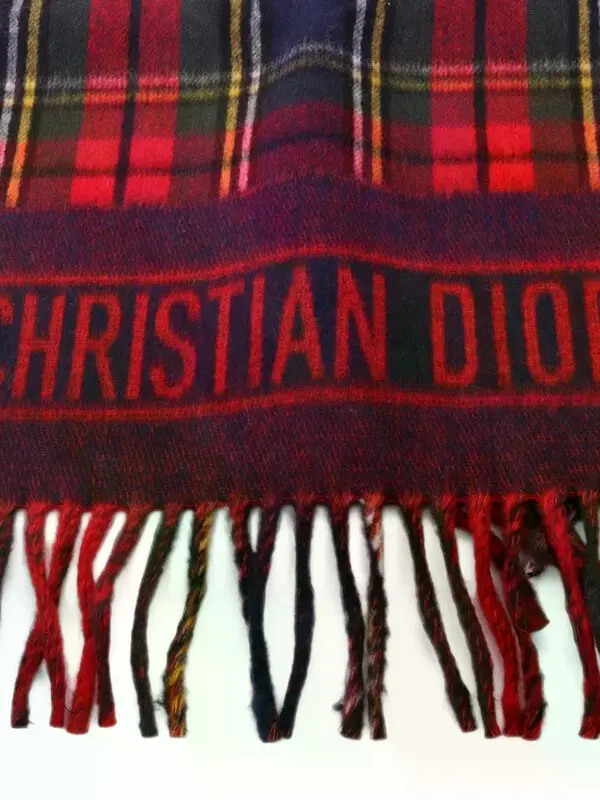Dior 2010s Check-print Scarf