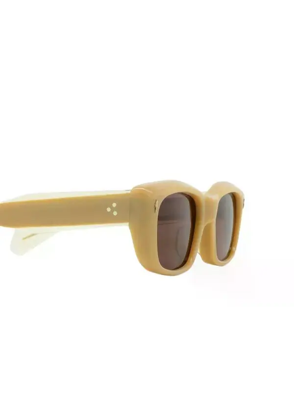 JACQUES MARIE MAGE Corniche Rectangle-frame Sunglasses - Neutrals