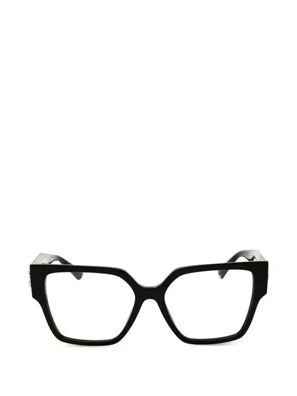 JIMMY CHOO Geometric-frame Glasses - Black