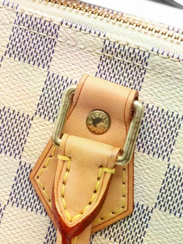 LOUIS VUITTON 25 Speedy Damier Azur Tote Bag
