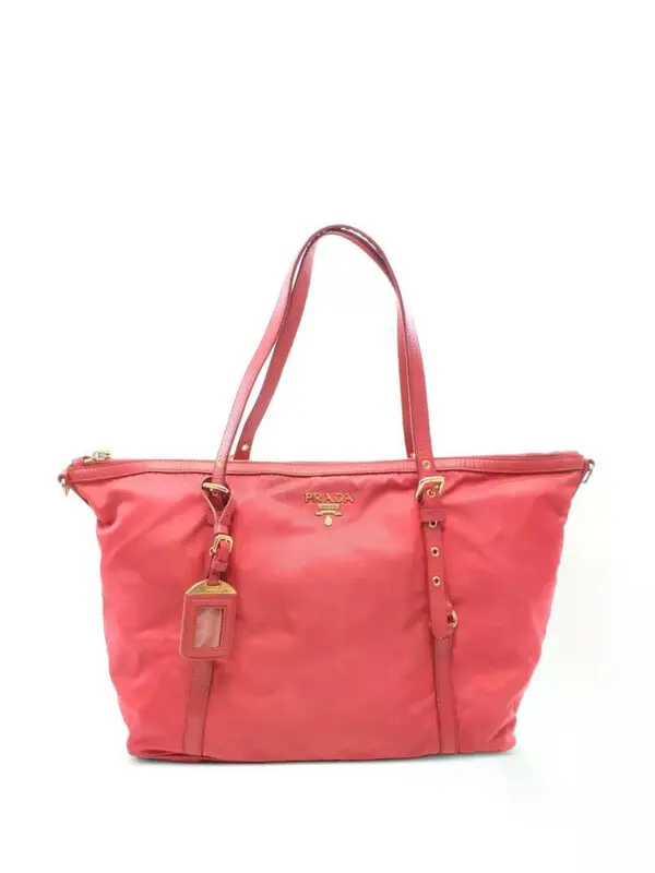 Prada 2000s Buckled Tote Bag