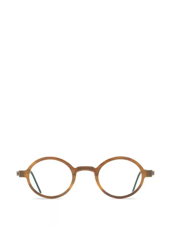LINDBERG Round-frame Glasses - Brown