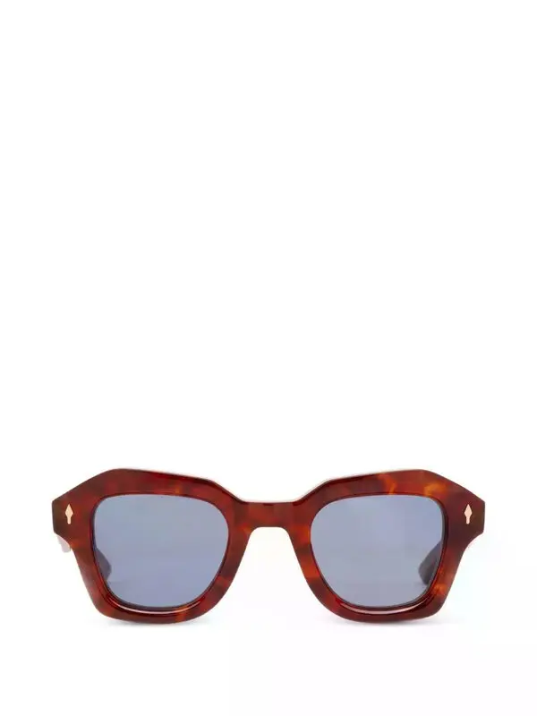 JACQUES MARIE MAGE Eichler Geometric-frame Sunglasses - Brown