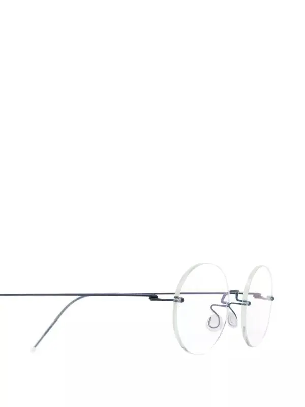 LINDBERG Rimless Round-frame Glasses