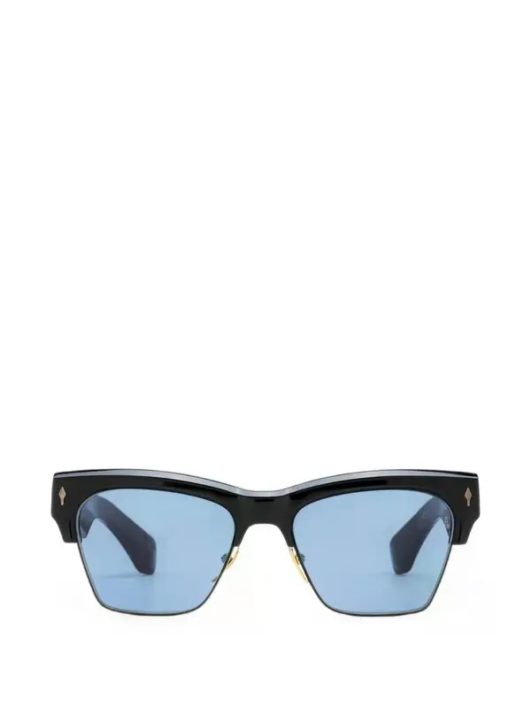 JACQUES MARIE MAGE Bugsy Browline-frame Sunglasses - Black