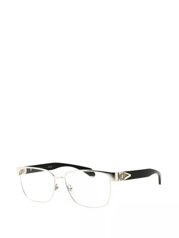Versace Medusa-plaque Rectangle-frame Glasses