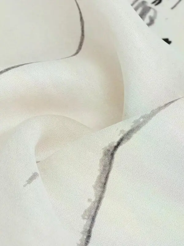 POTAMY Graphic-print Silk Scarf