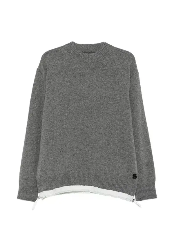 Sacai Logo-patch Drawstring Sweater