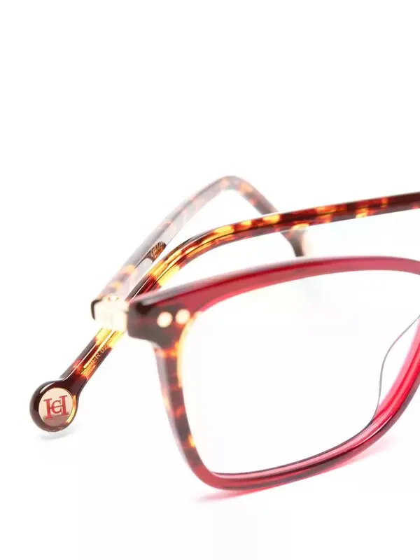 Carolina Herrera Tortoiseshell-effect Cat-eye Frame Glasses
