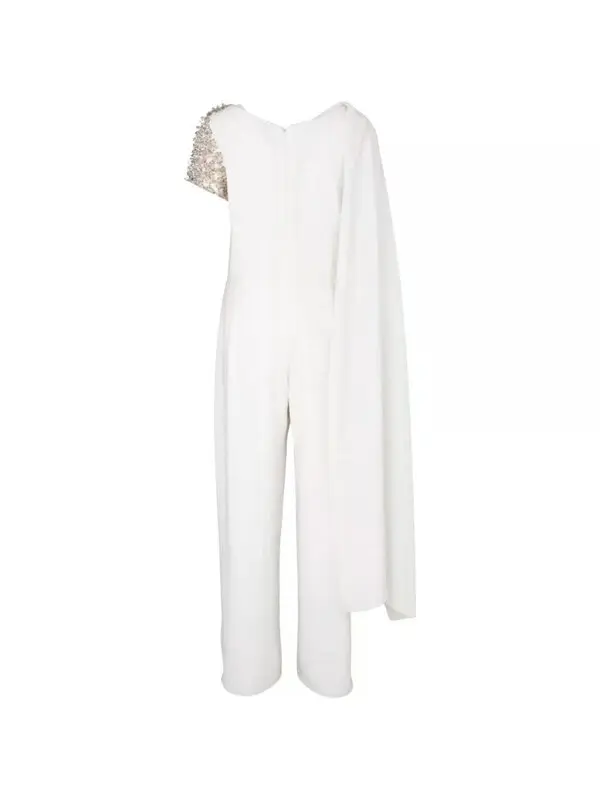 LOODYANA Sequin-embellished Draped Jumpsuit