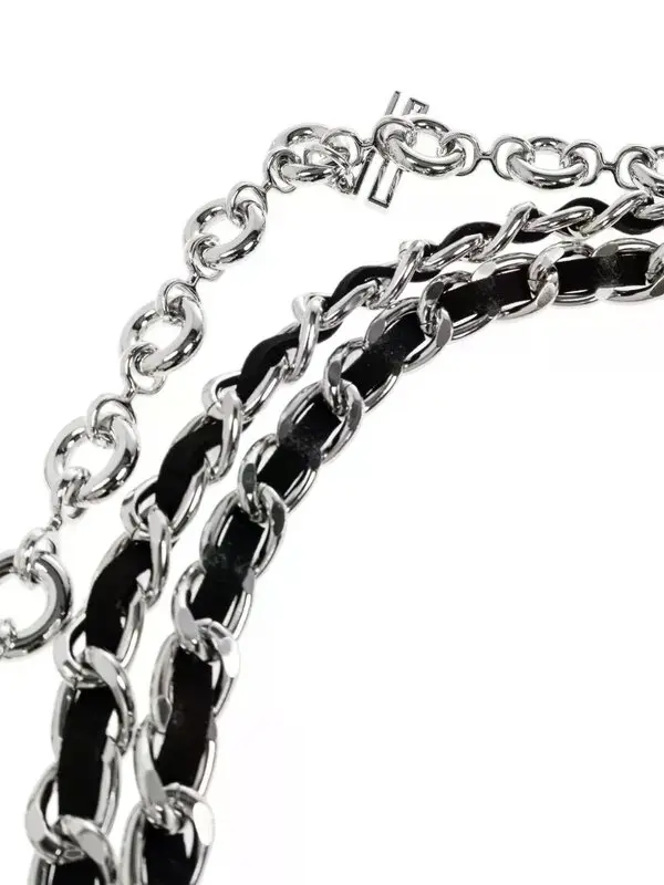 GESTUZ Gzzinnia Logo-plaque Chain Belt