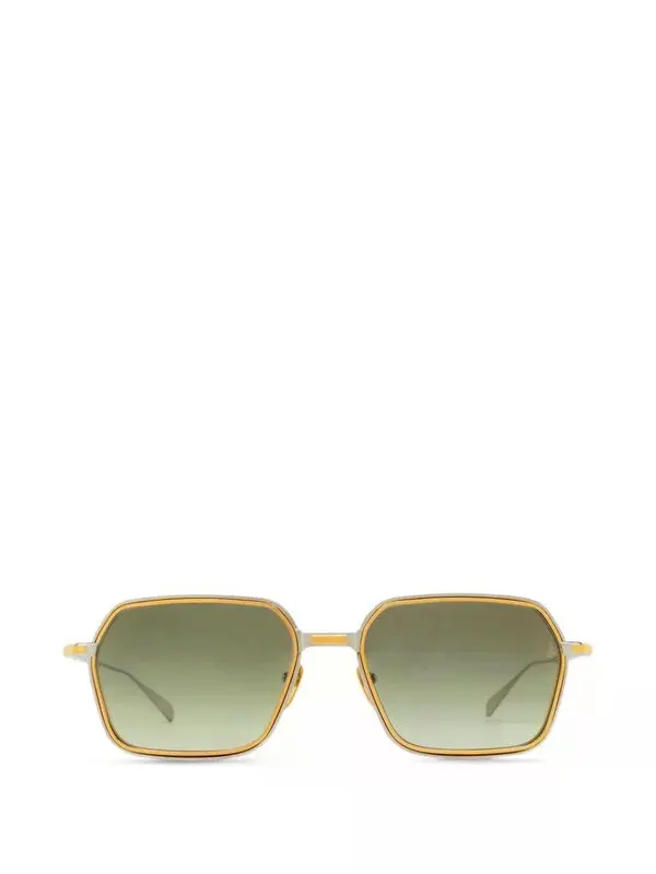 JACQUES MARIE MAGE Admiral Geometric-frame Sunglasses - Silver