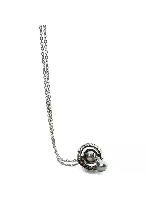 VIVIENNE WESTWOOD Aleksa Faux-pearl Pendant Necklace - Silver