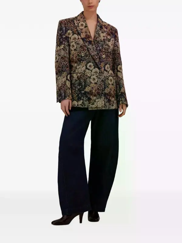 Herno Floral-motif Jacquard Blazer