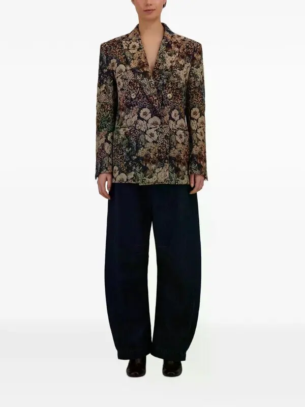 Herno Floral-motif Jacquard Blazer