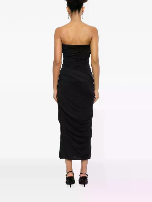 Alex Perry Strapless Ruched Dress
