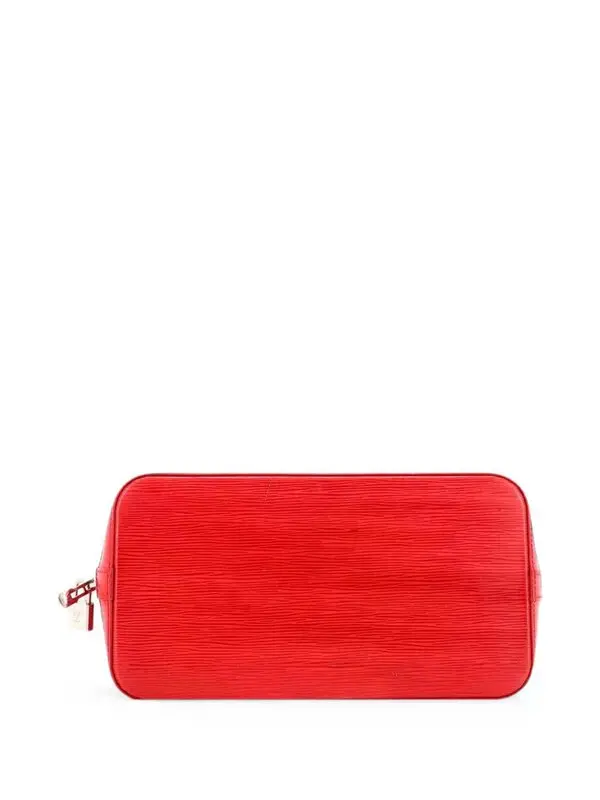 LOUIS VUITTON Alma Handbag Epi Leather Pm Satchel - Red