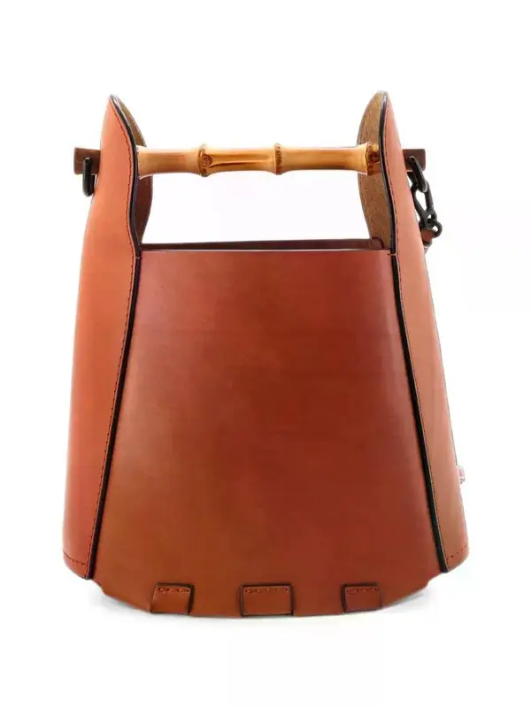 Loewe Bamboo Leather Bucket Bag - Brown