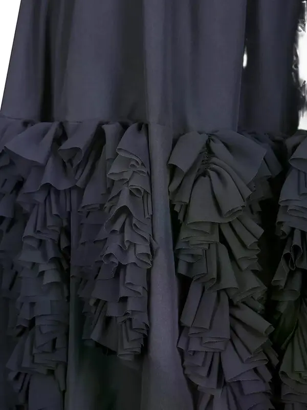 Comme Des Garçons Ruffled Tiered Skirt - Black