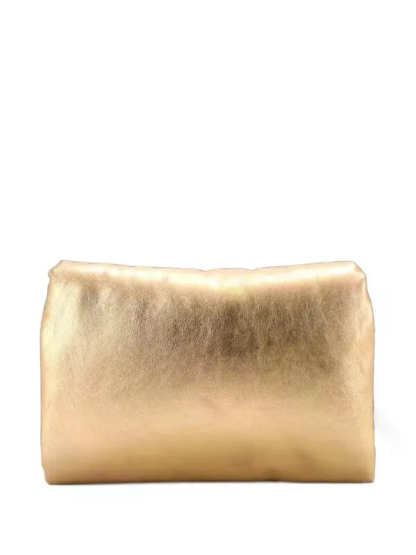 Dolce & Gabbana Devotion Soft Flap Leather Medium Shoulder Bag - Gold