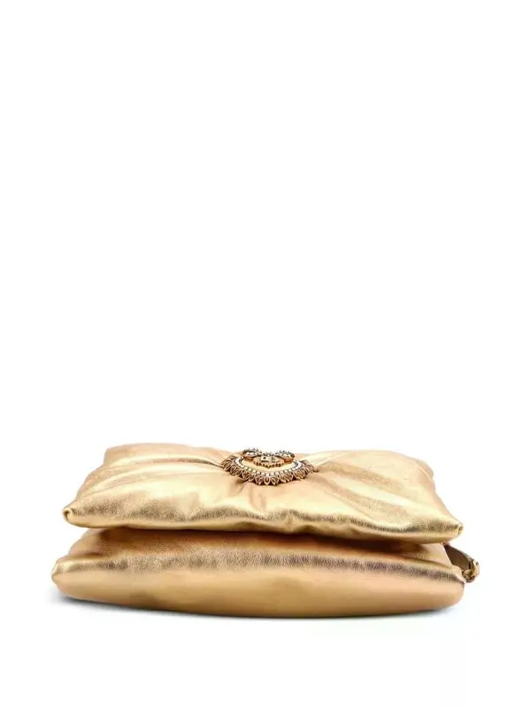 Dolce & Gabbana Devotion Soft Flap Leather Medium Shoulder Bag