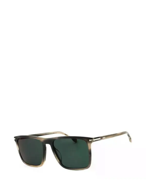 BOSS Tortoiseshell-pattern Square-frame Sunglasses