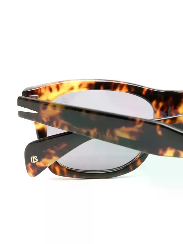 DB EYEWEAR BY DAVID BECKHAM Tortoiseshell-effect Square-frame Sunglasses