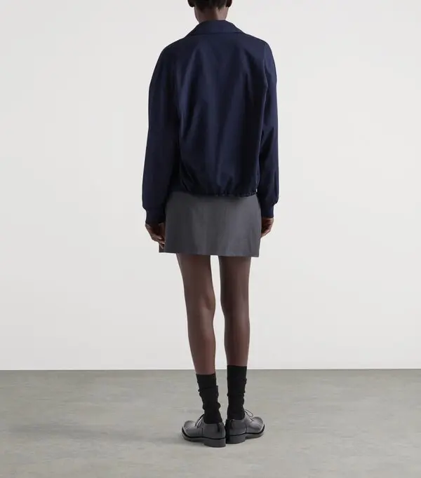 Prada Wool-mohair Mini Skirt
