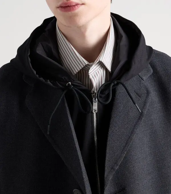 Prada Technical Hooded Jacket