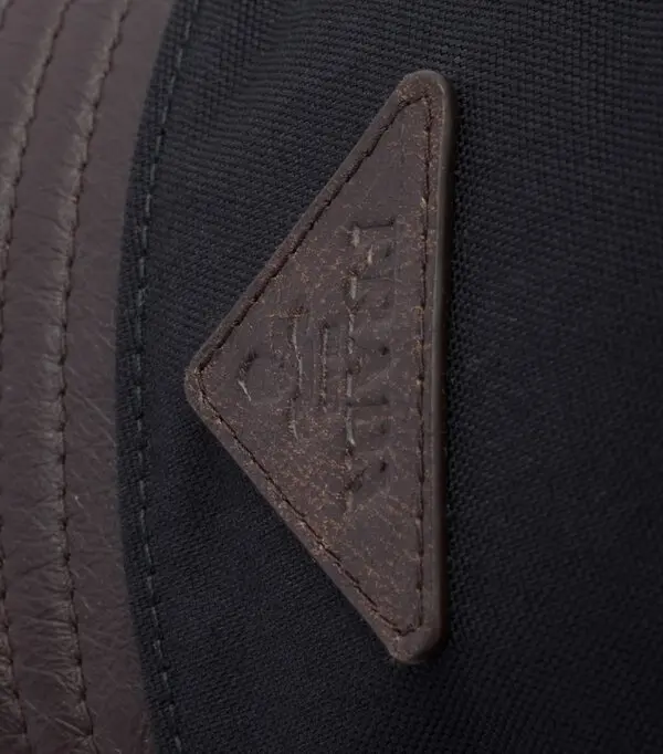 Prada Leather-trim Logo Bucket Hat