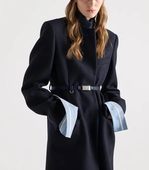 Prada Wool Embroidered Coat