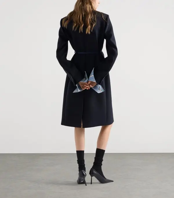 Prada Wool Embroidered Coat